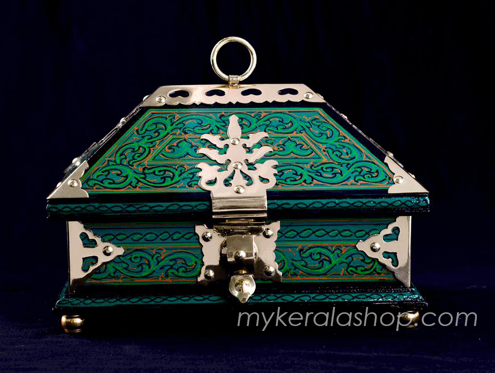 Nettur Petti ( Green Color ) - Hand painted – MyKeralaShop